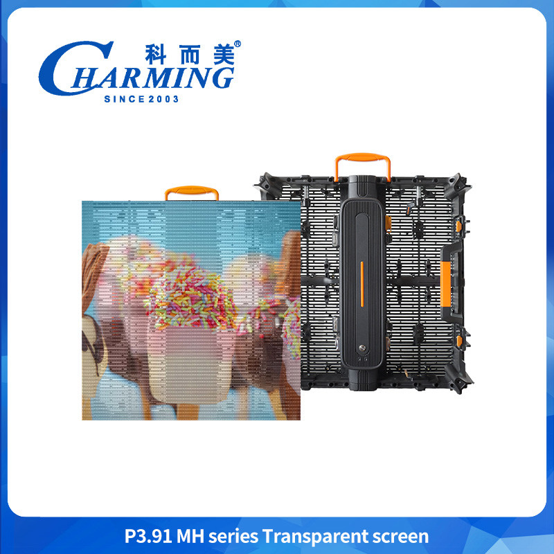 High Transparency P3.91 LED Video Wall Vivid Effect Transparent LED ...
